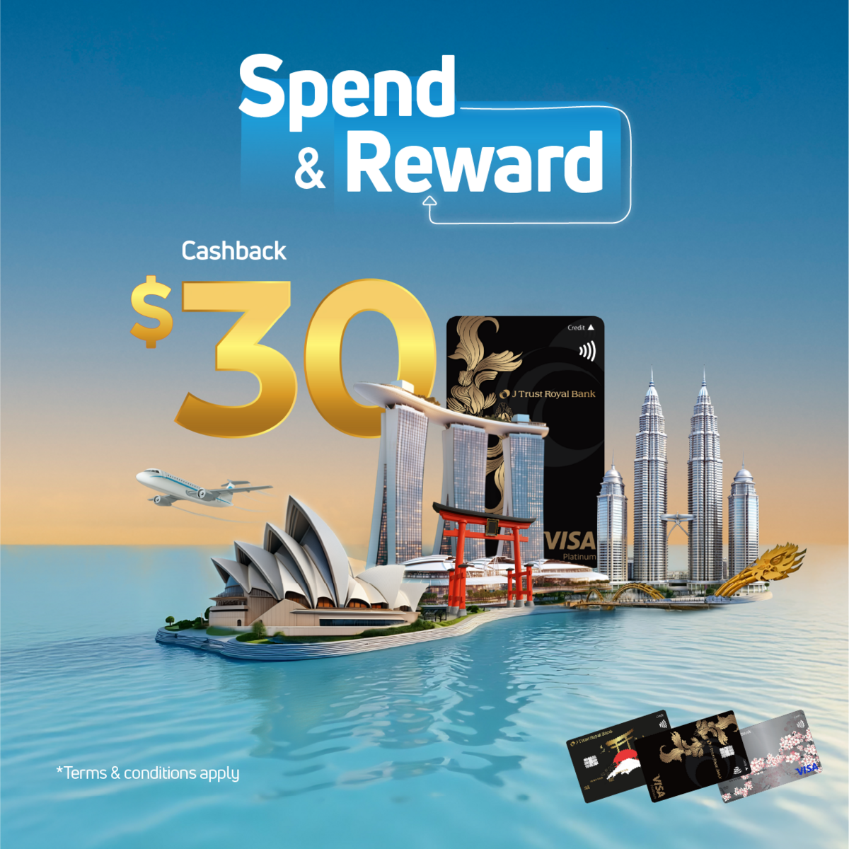 Spend & Reward with J Trust Royal Visa Credit Card!: J Trust Royal Bank