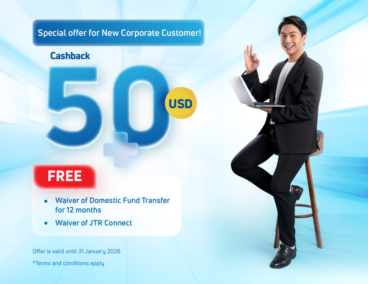 Special Offer for New Corporate Customers: J Trust Royal Bank